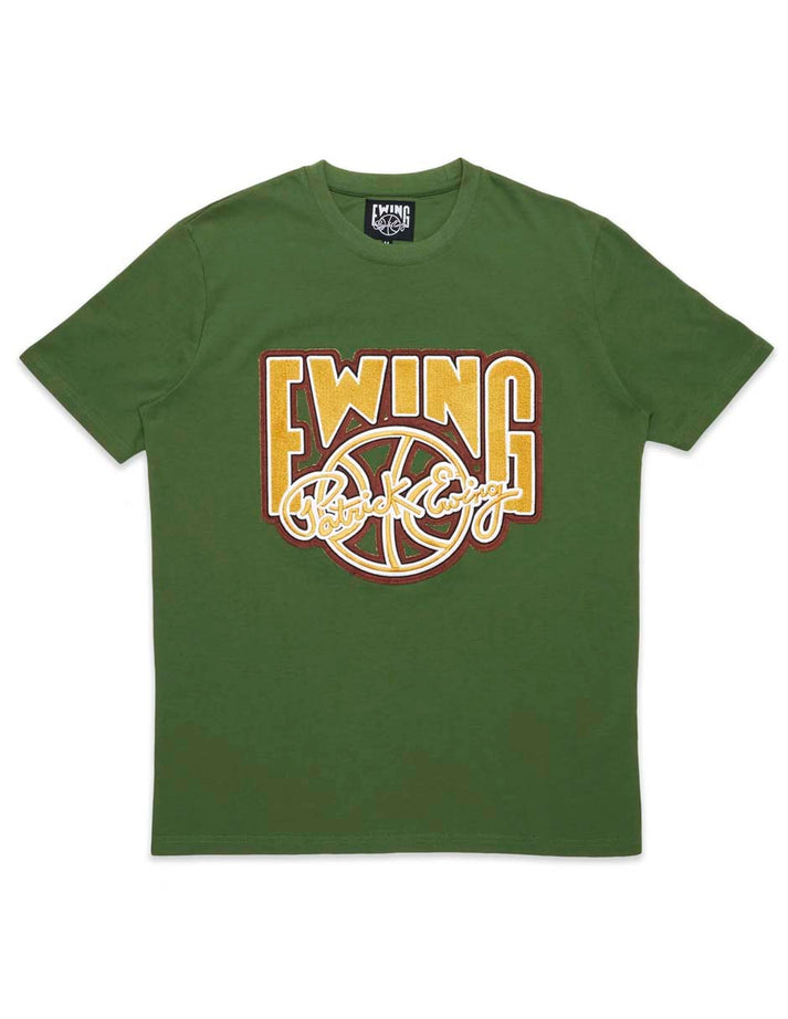 Playera Patrick Ewing Logo Bordado Verde EWT523 – Mundo Dextivo